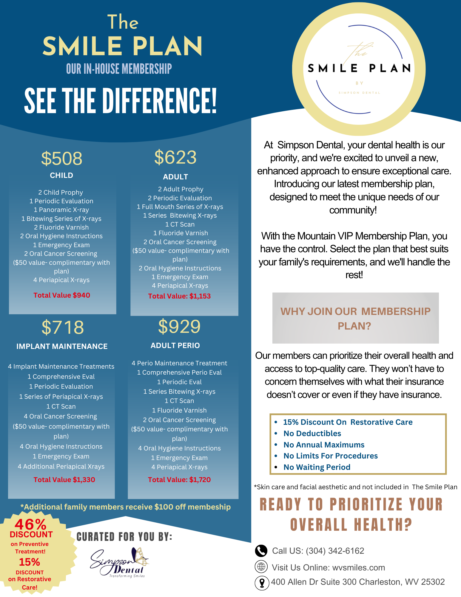 Membership Plan | Simpson Dental PLLC